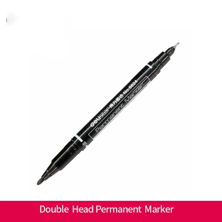 Double Headed Marking Pen - Fine Nib Oil Ink Permanent Pen