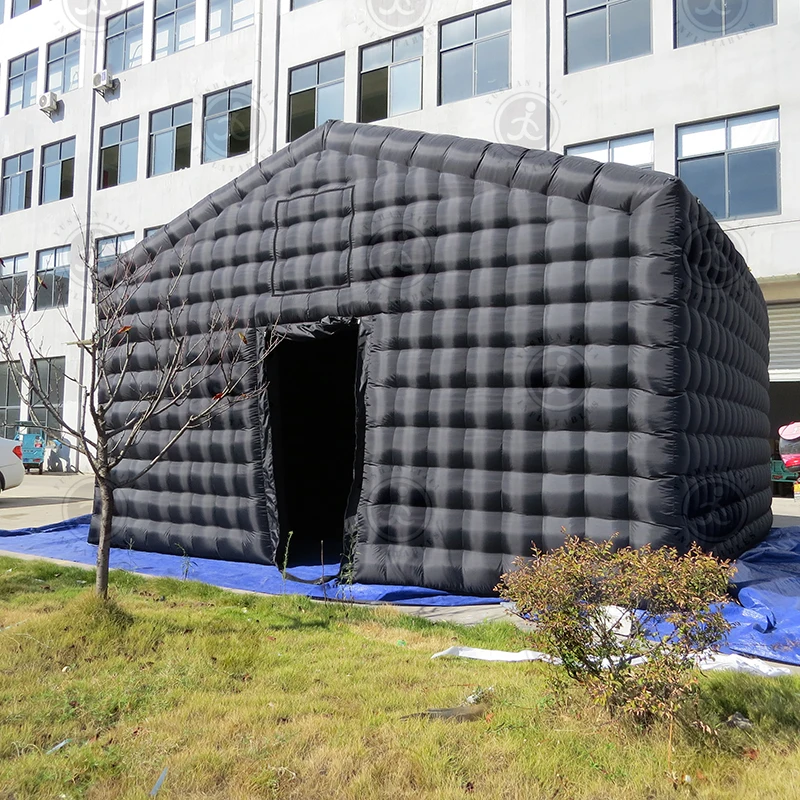 Outdoor Black Inflatable Nightclub Tent Night Club Party Tent ...