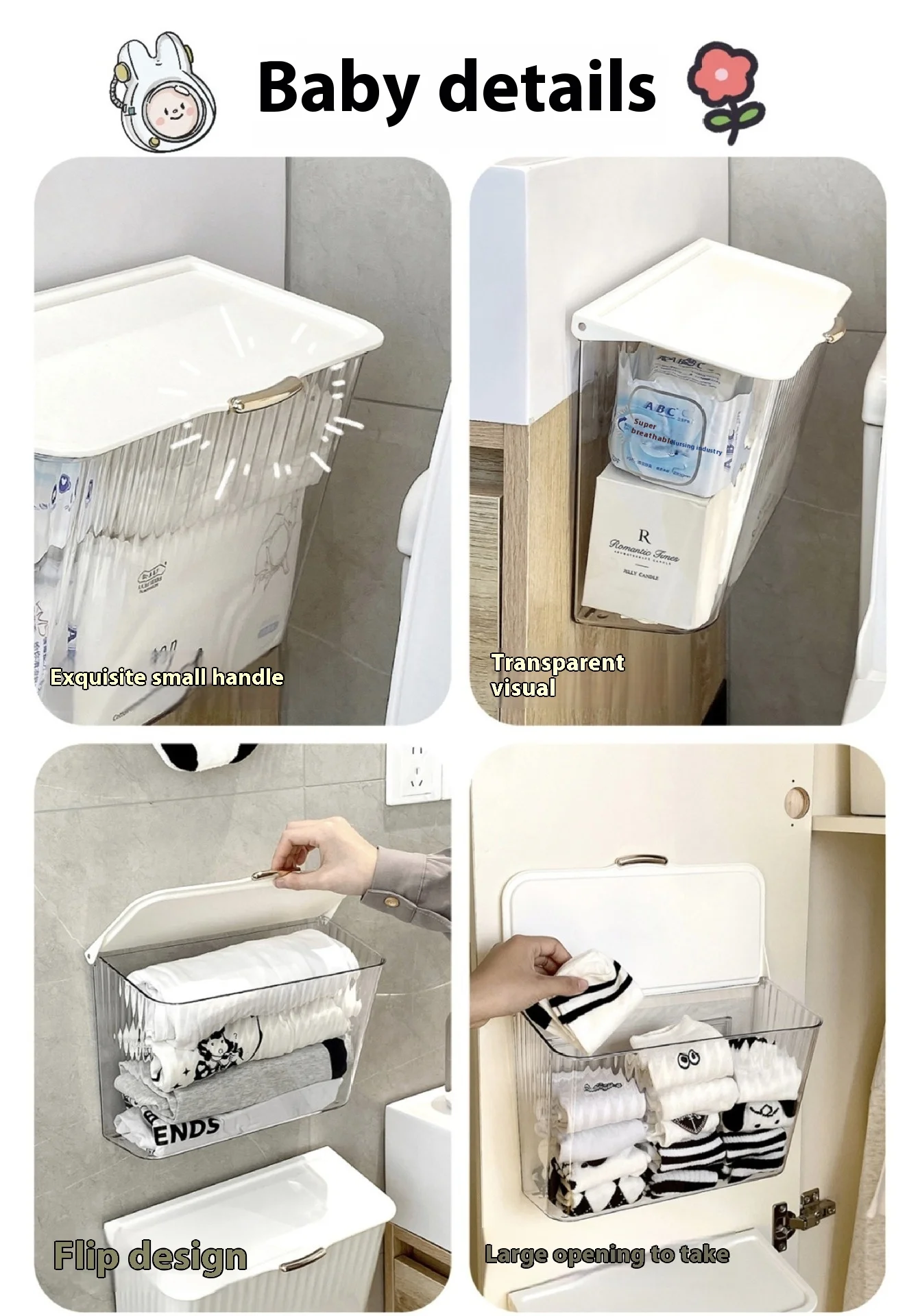 Waterproof Plastic Injection Technique Wall-Mounted Non-Punch Towel ...
