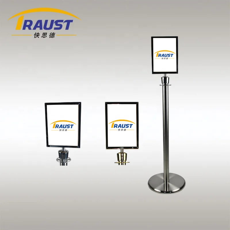 Traust Acrylic Crowd Control Stanchion Sign Holder Frame - Buy ...
