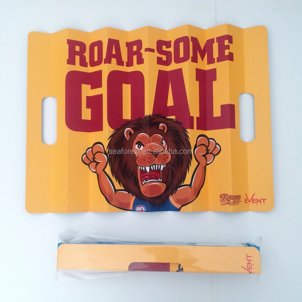 Custom Printed Football Fans Cheering Paper Banner
