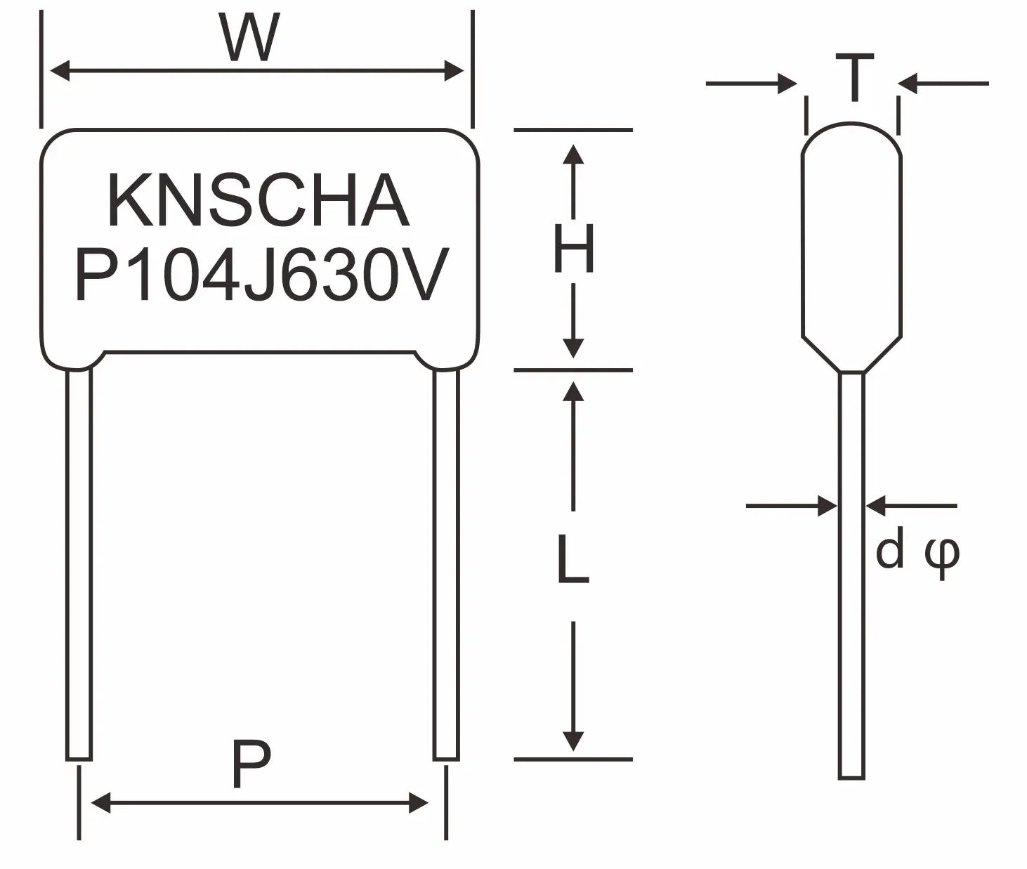 Knscha Mpp Polypropylene Film Capacitor Anti-interference 683j 630v For ...