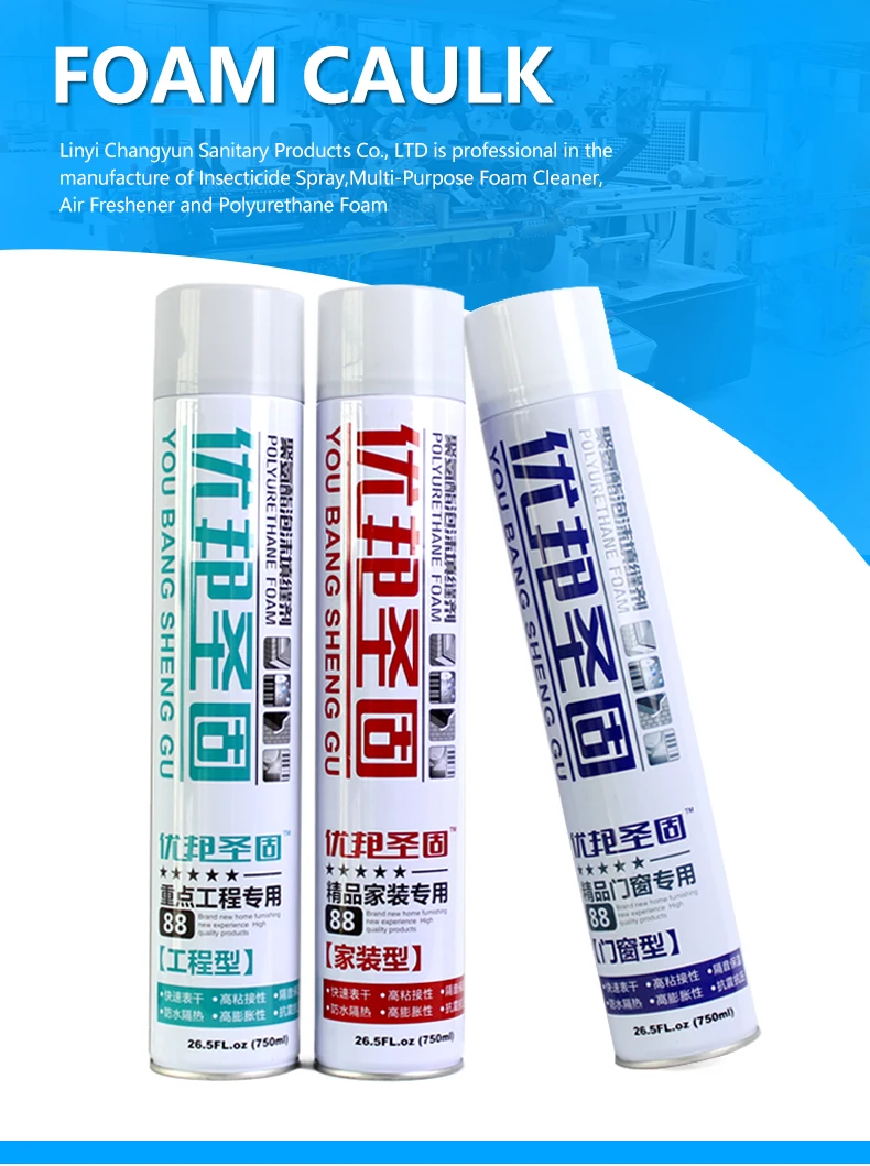 General Purpose Pu Foam,Polyurethane Foam Adhesive Sealant - Buy 750ml ...
