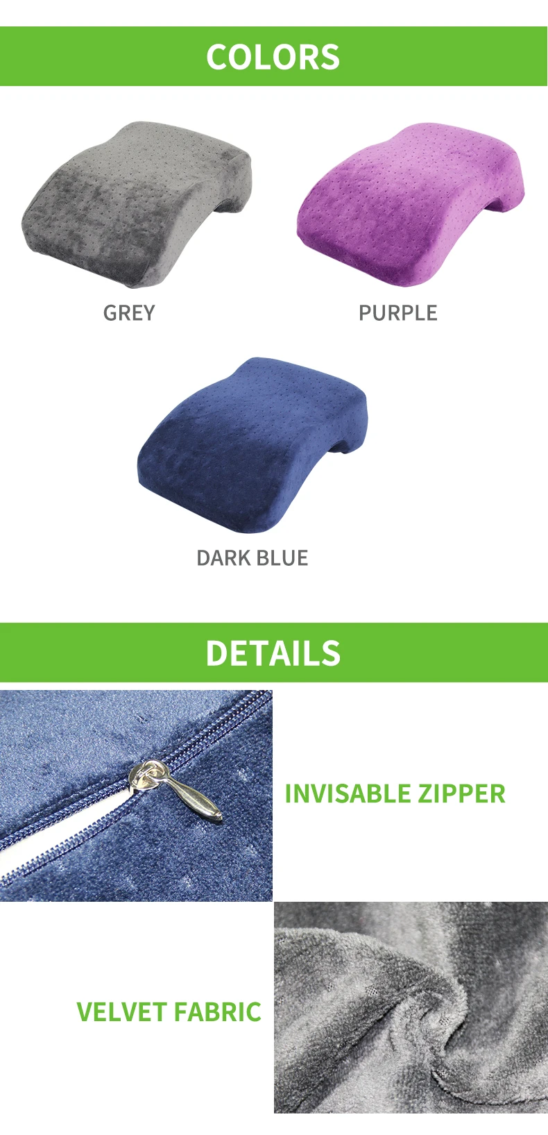 Convenient Multi Function Memory Foam Nap Sleep Pillow For School For ...