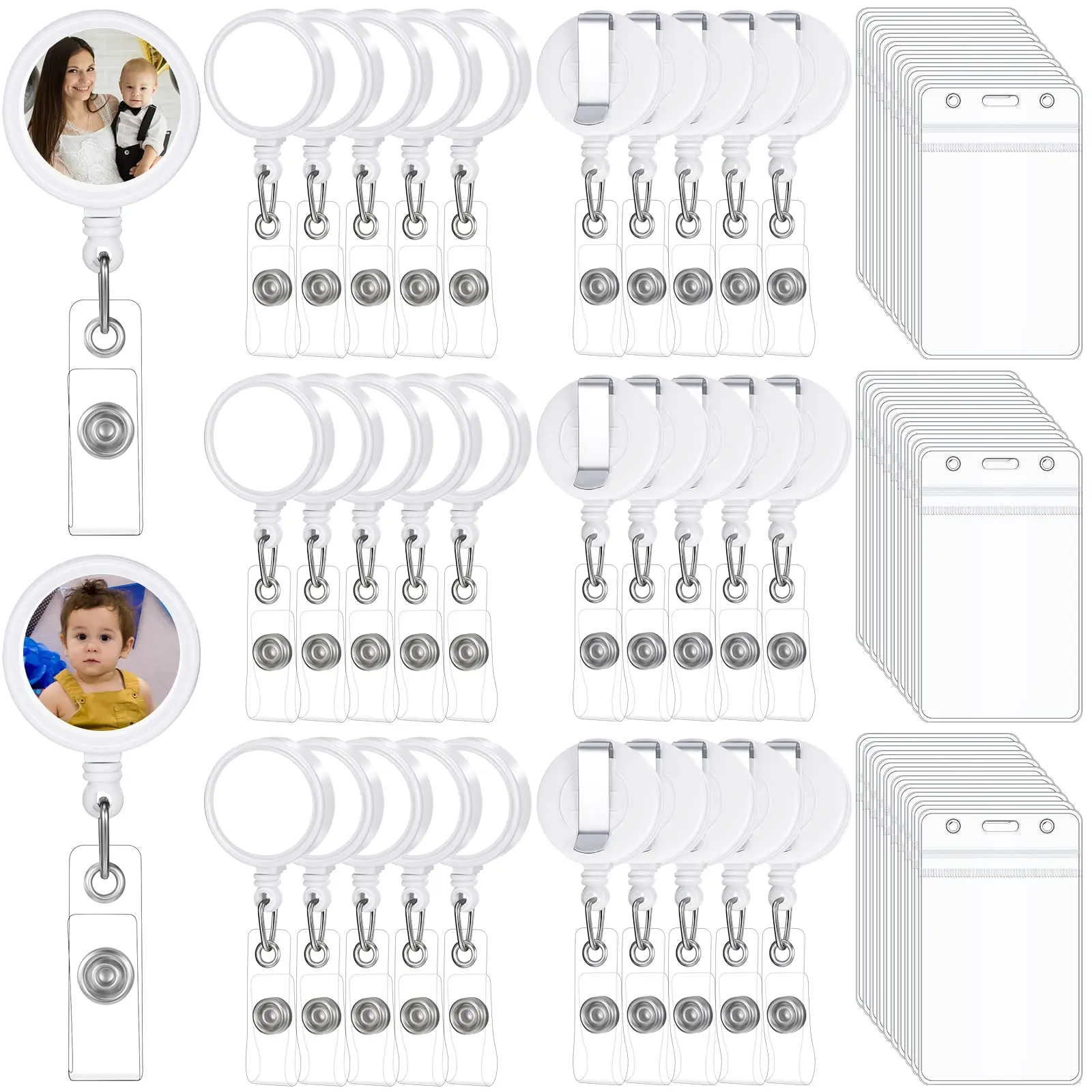 Custom Lanyards with Logo - ID Badge Holder Sublimated