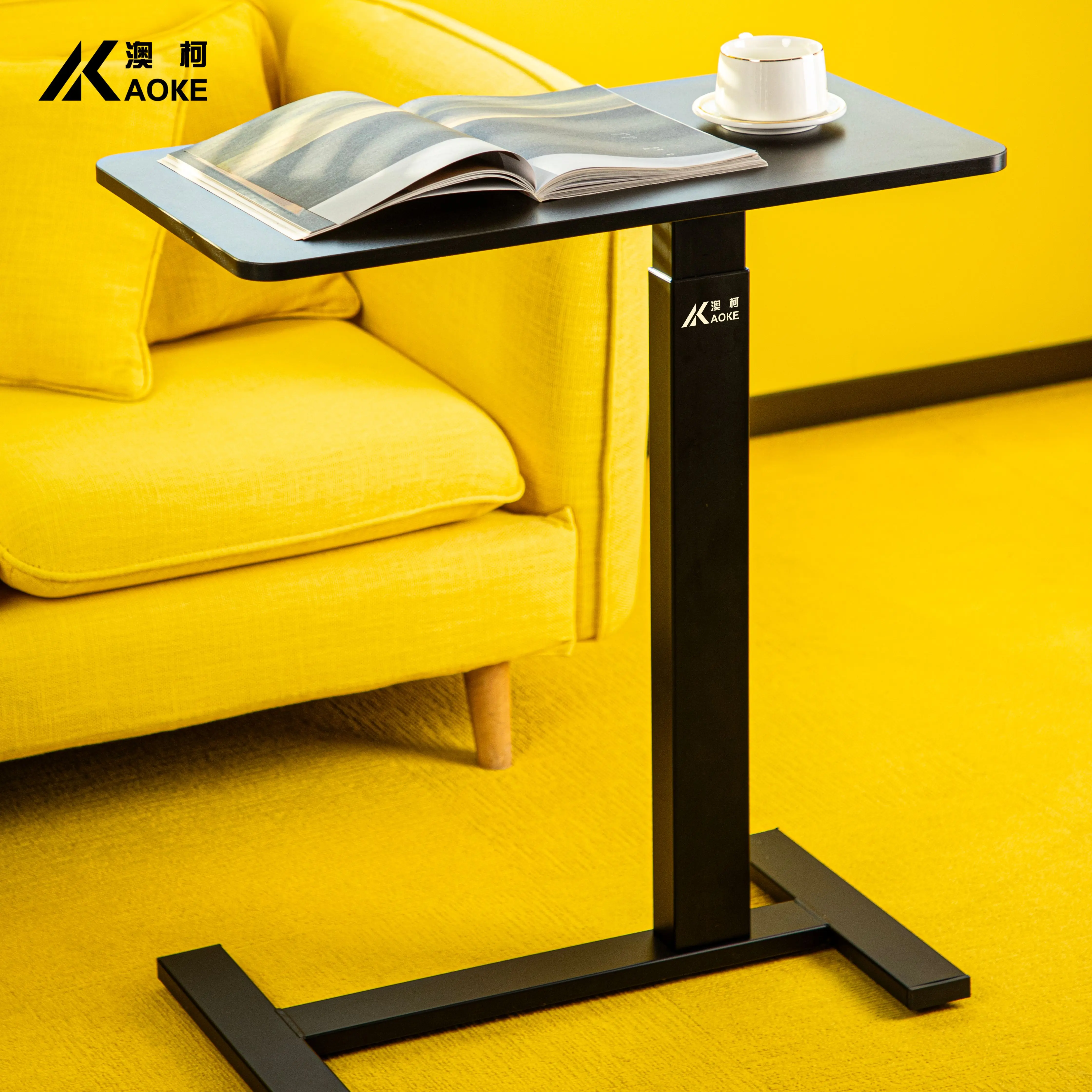 AOKE Modern Hospital Dining Table Adjustable Overbed Gaming Desk with ...