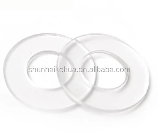 Customized Flat Clear Plastic Washers Transparent Soft Hard Pvc Washers ...