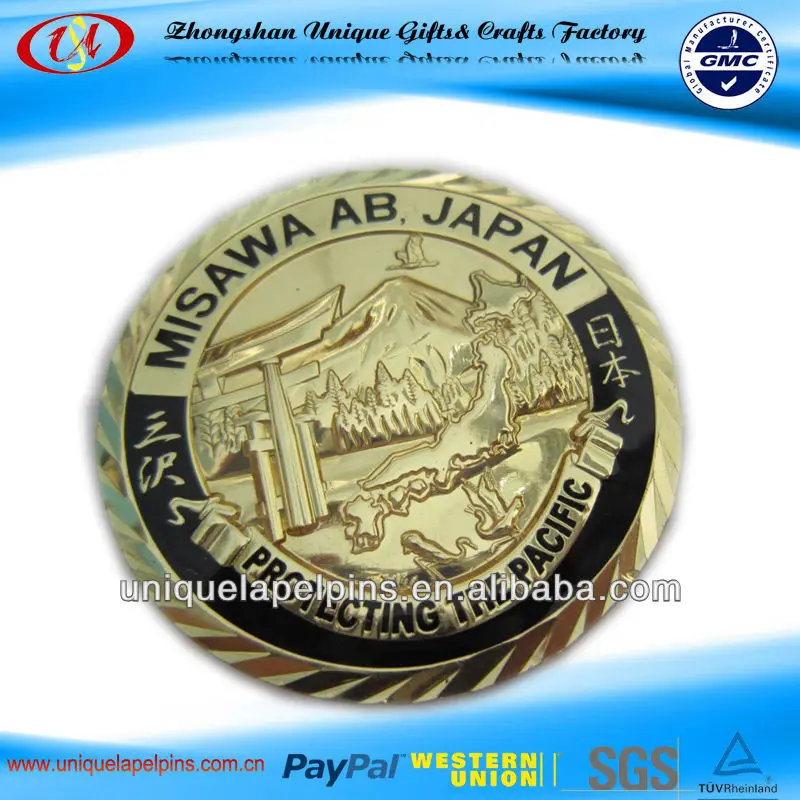 Samurai Challenge Coin Factory Direct Sale Souvenir Custom Metal Coins ...