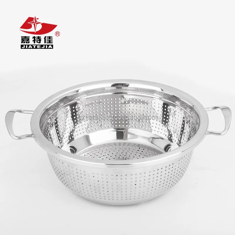 Stainless Steel Kitchenware Steel Rice/sink Colander with Legs| Alibaba.com