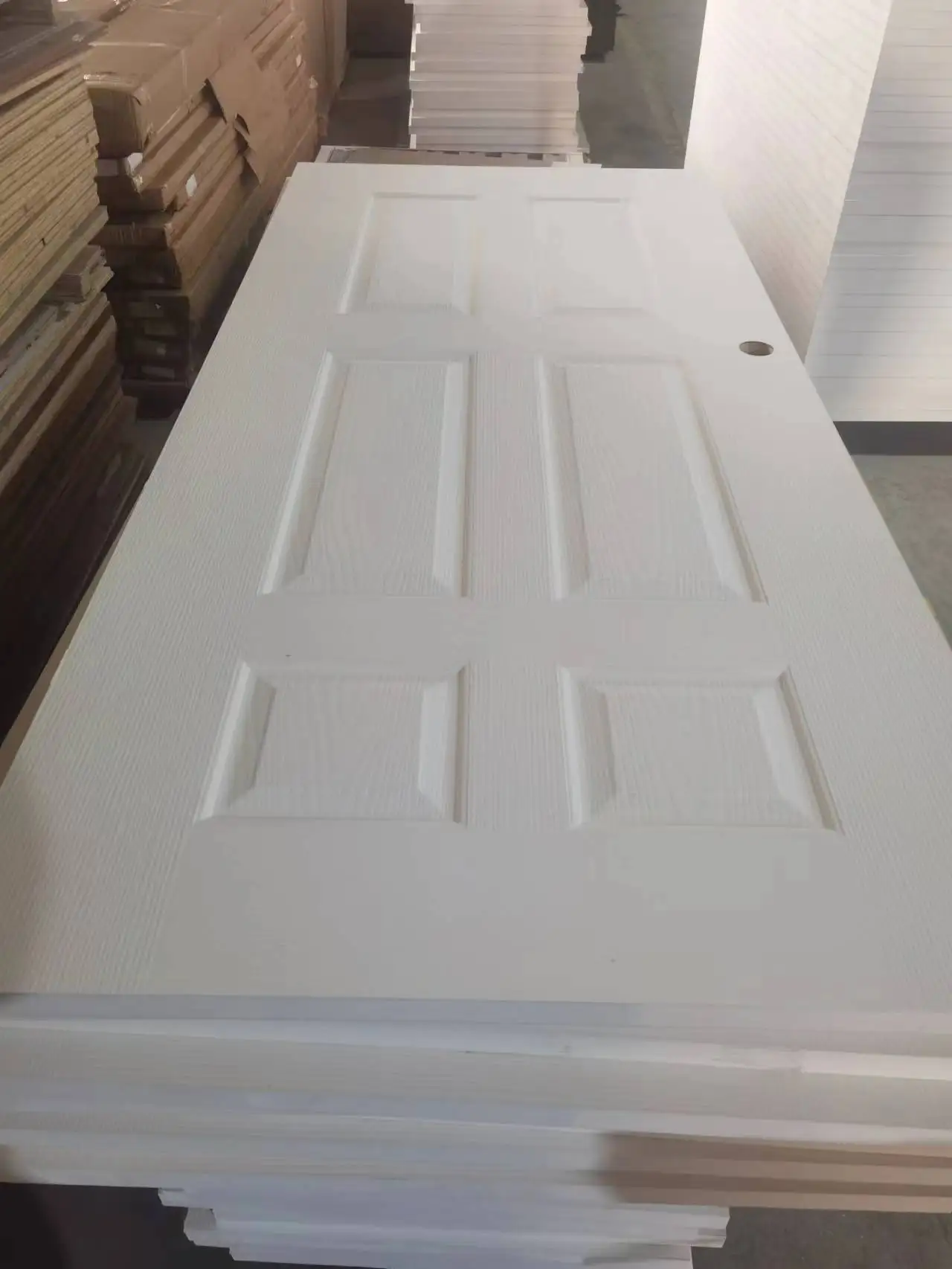 610x2050x35mm Modern Latest Design Four Panel Interior Door White ...