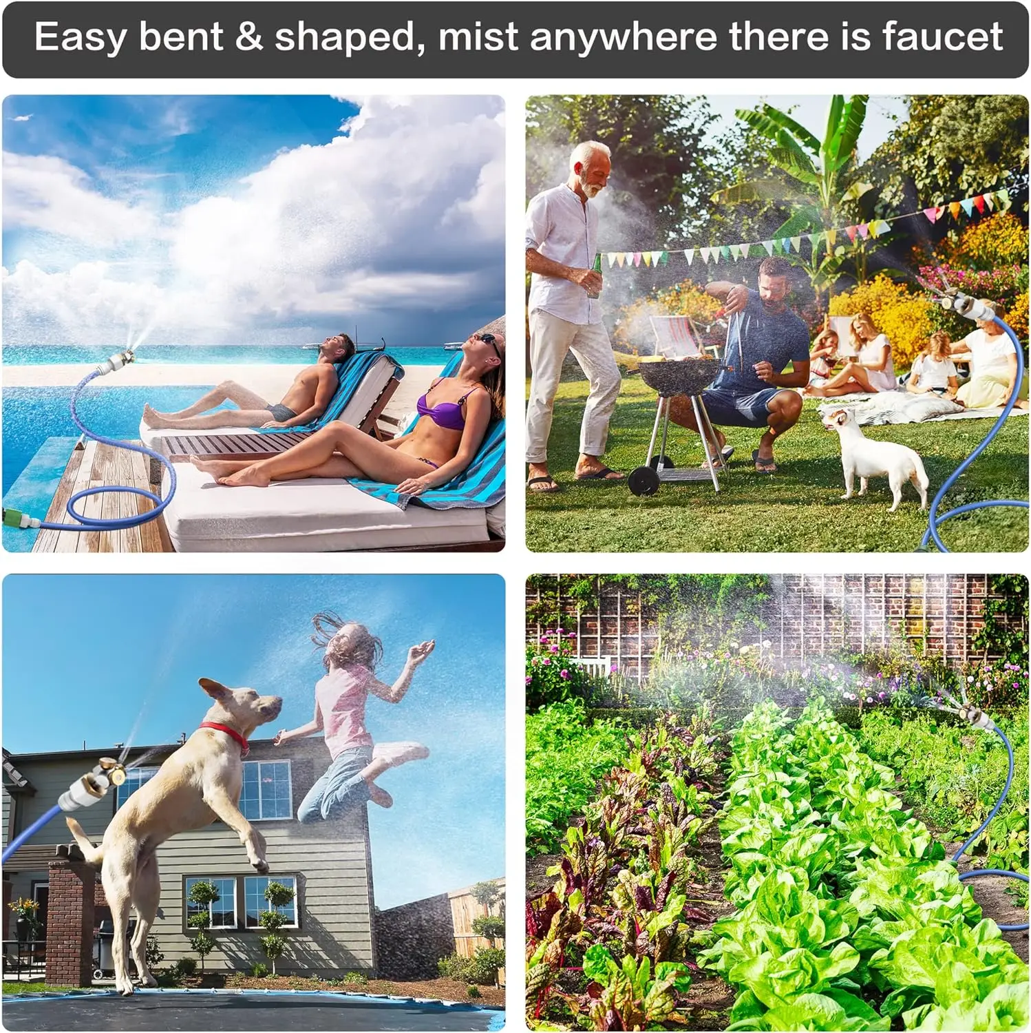 Cobra Portable Mist Stand Misters for Outside Patio 3 Nozzles