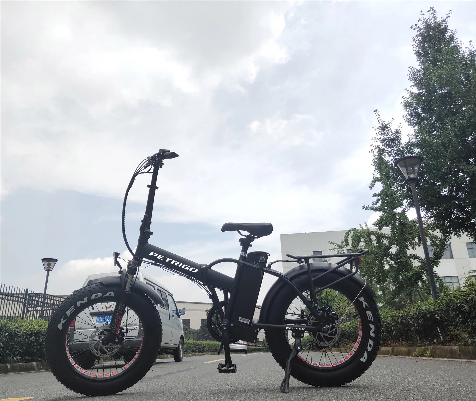 PETRIGO 중국 자전거 48V 500W 모터 전기 자전거 20 인치 산악 자전거 리튬 배터리 지방 타이어 접이식 전기 자전거 ...