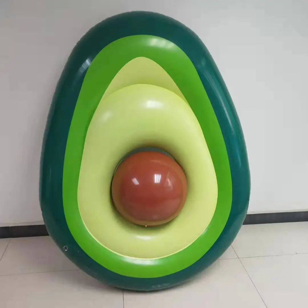 Huge Inflatable Avocado Pool Float With Ball Water Fun Large Blow Up ...