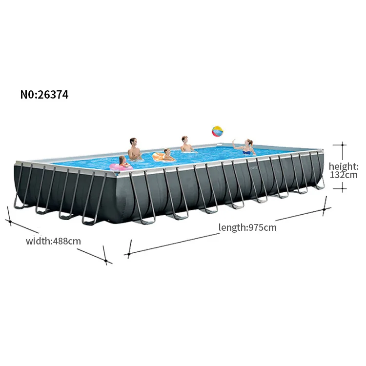 INTEX Ultra XTR Rectangle Above Ground Swimming Pool 32FT
