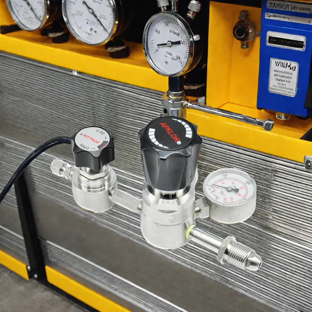 Manufactural High Pressure Piston Regulator 6000 Psi Corrosive Gas ...