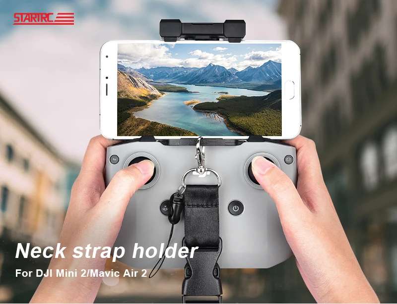 Rc Controller Phone Holder Neck Strap For Dji Mini 2 Mavic Air 2 Drone ...