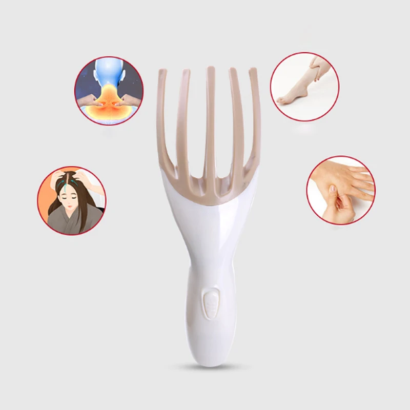 Electric Scalp Head Massager Portable Handheld With Deep Tissue ...