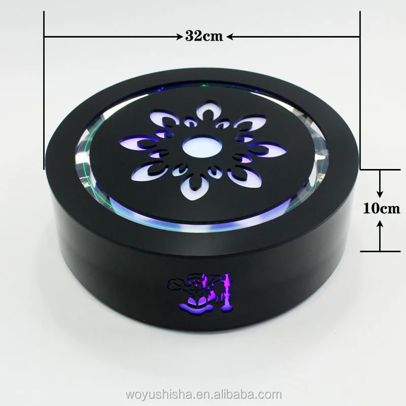 Rechargeable Laser Led Light Base Hookah Shisha Glass Bottle Display Decoration Led Plate For ...
