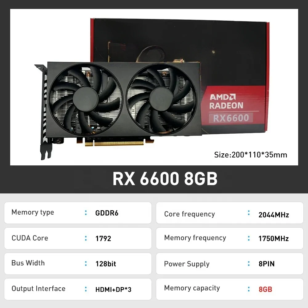 For Amd Radeon Rx 580 550 6600 6600m 5500 Gt 730 For Nvidia Gtx 1660s ...