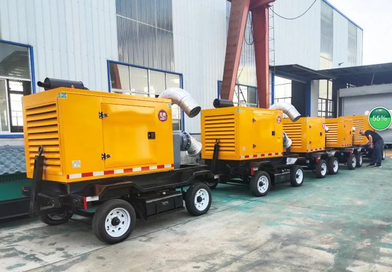 Sewage Water Dewatering Centrifugal Smart Driven High Pressure diesel Engine Self-priming Pump ...