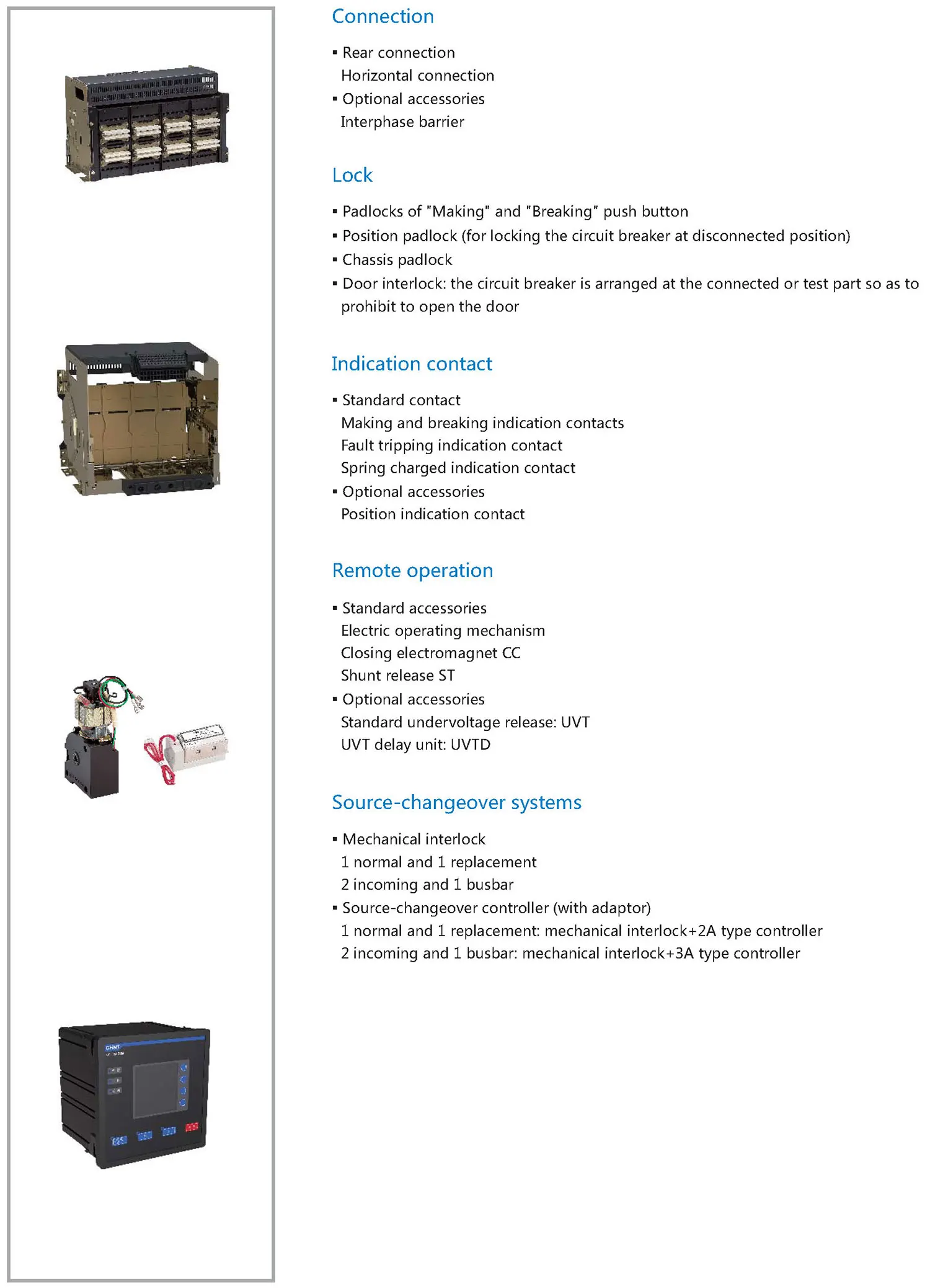 Chint D'origine Nxa Acb 3p 4p Nxa16 Nxa20 Nxa32 Nxa40 Nxa63 1600a 2000a 2500a 3200a 4000a 6300a ...