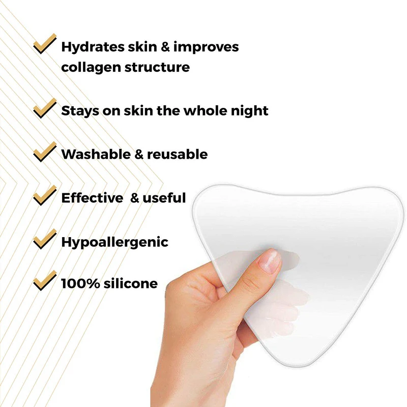 Anti Wrinkle Silicone Sleeping Pad Neck Patch Reusable Medical Smooth ...
