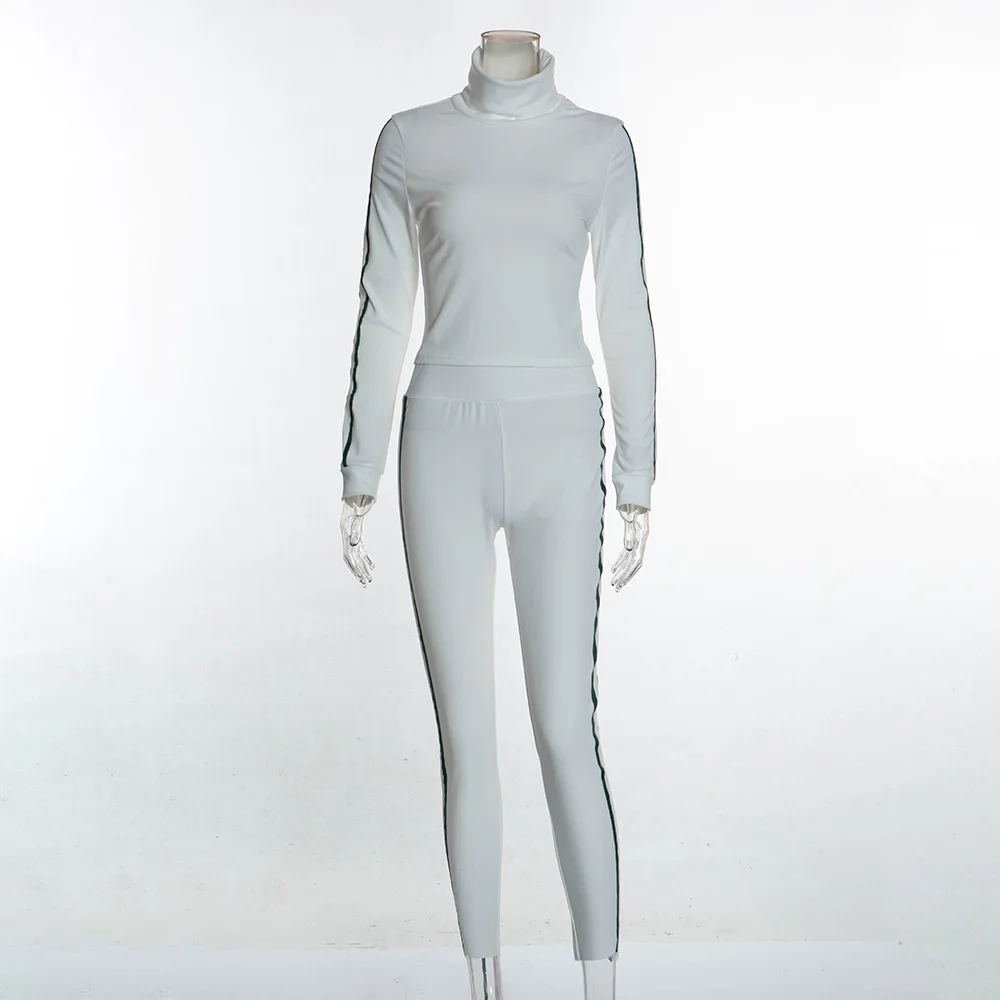 Free Shipping Brand Blank White Tracksuit For Women Sets Custom Sport ...