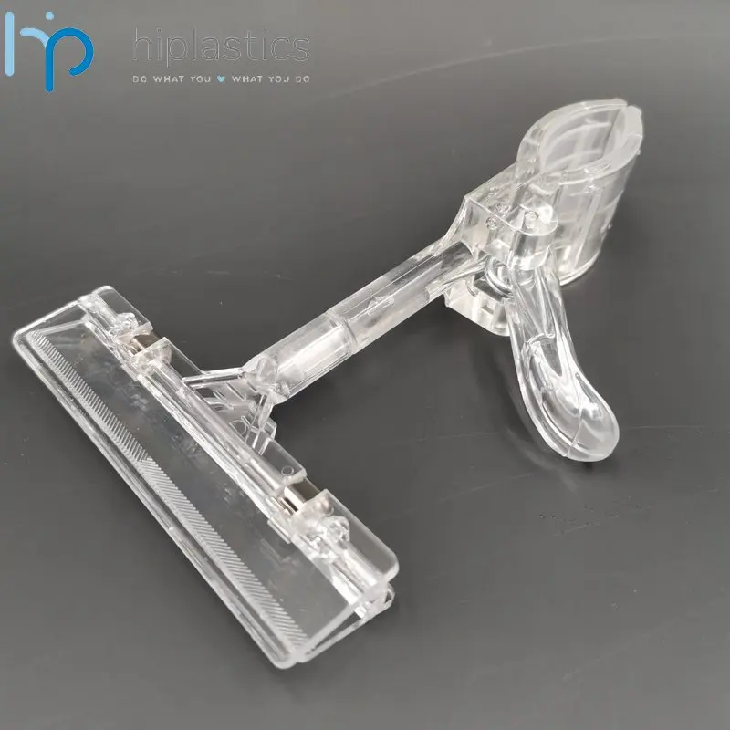 Hiplastics ODM Retail Tag Holders - Clear Display Clips