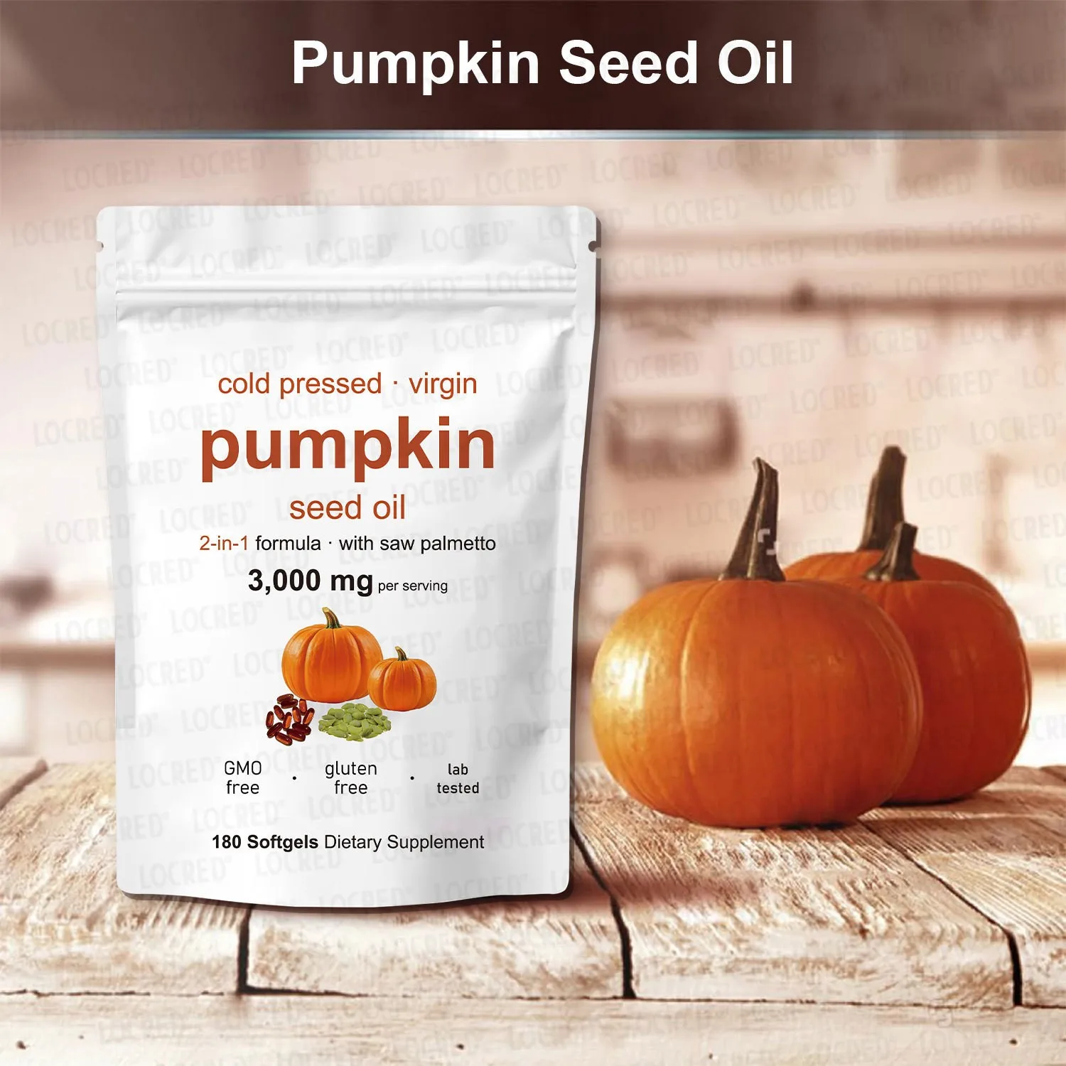 Pumpkin Seed Oil Softgels - Support Hair, Bladder & Prostate Health