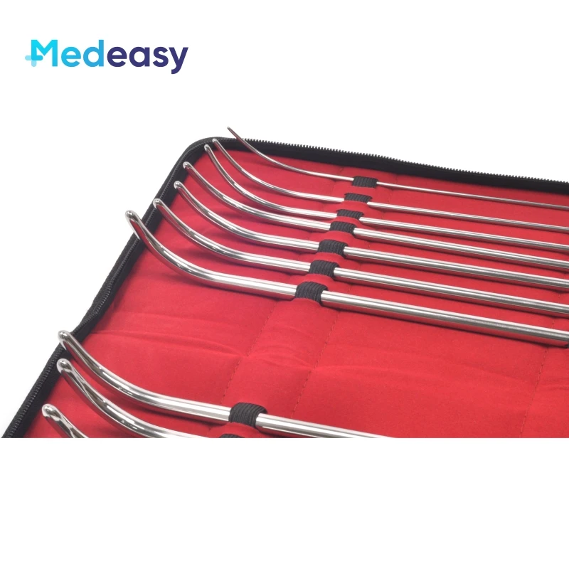 12 Pieces Stainless Steel Urethral Sounds Sets - Hegar Dilator Kit