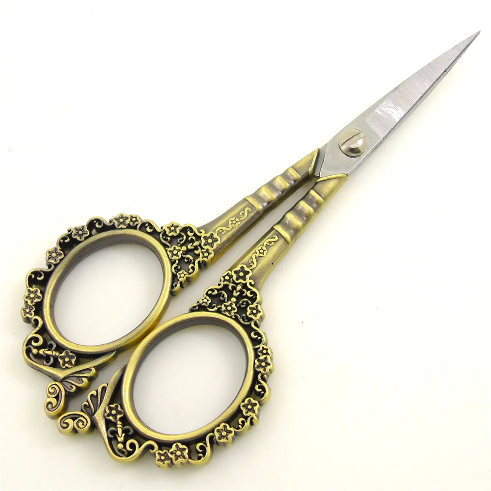 Plum Blossom Scissors European Style Vintage Scissors Handmade Cross ...