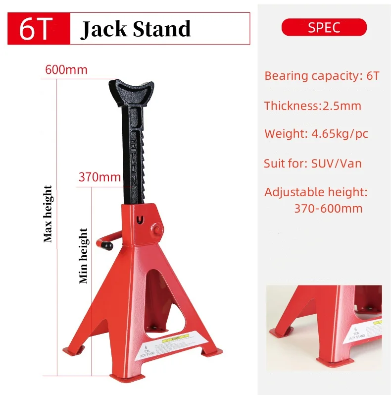 3T 6T Jack Stand Heavy Duty Car Jack Stand Car Repair Safety Support ...
