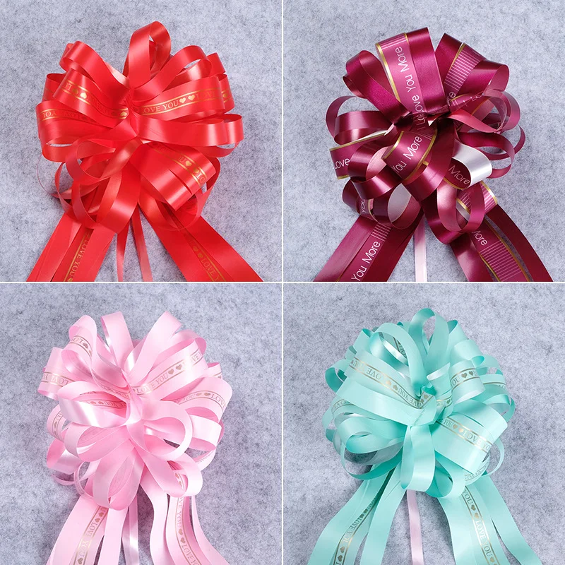 Wholesale Pull Flower Ball Flower Ribbon Bouquet Decoration Big Bow ...