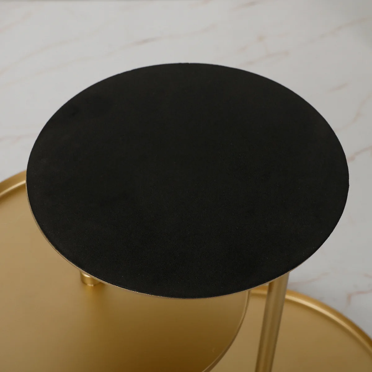 Mu Nordic Luxury Gold Metal 2 Layer Decorative Cake Rack Round Dessert ...