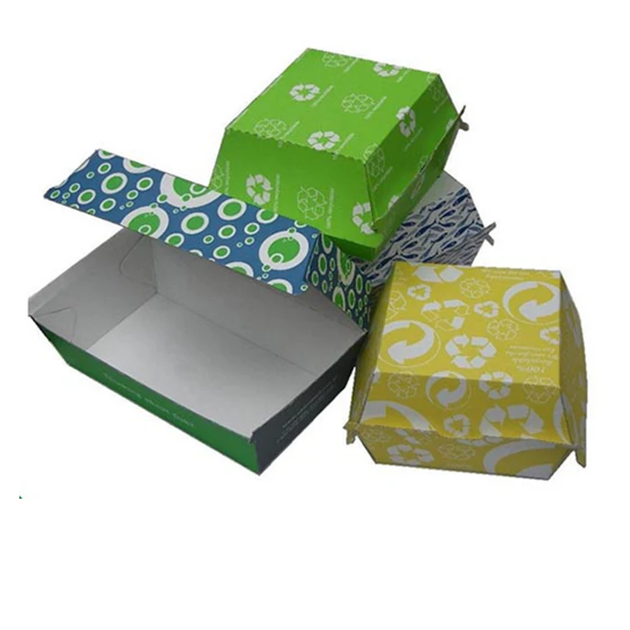 Custom Design Burger Packaging - Take Away Mini Burger Box