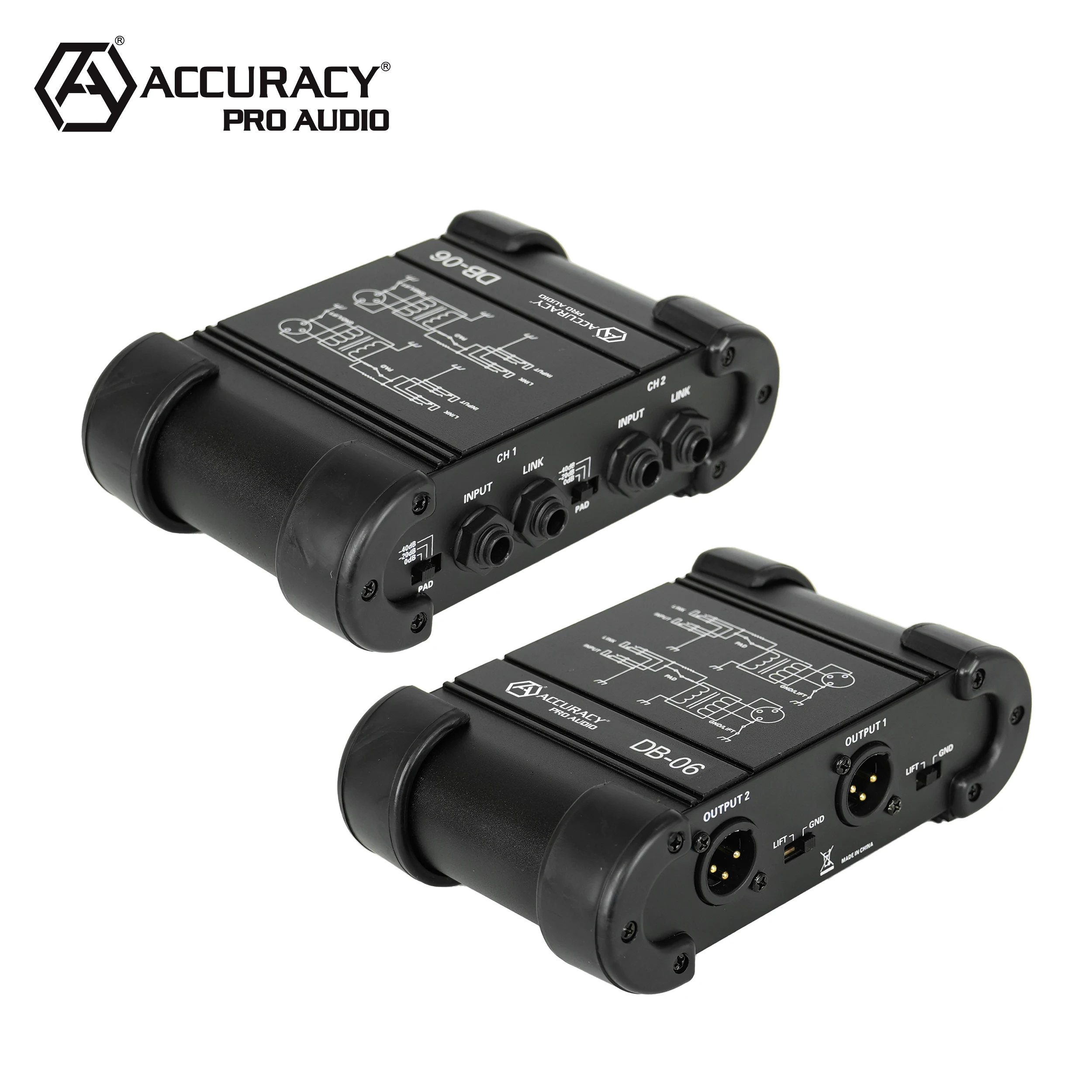 Accuracy Pro Audio DB-06 - Dual Channel DI Box with Metal Body