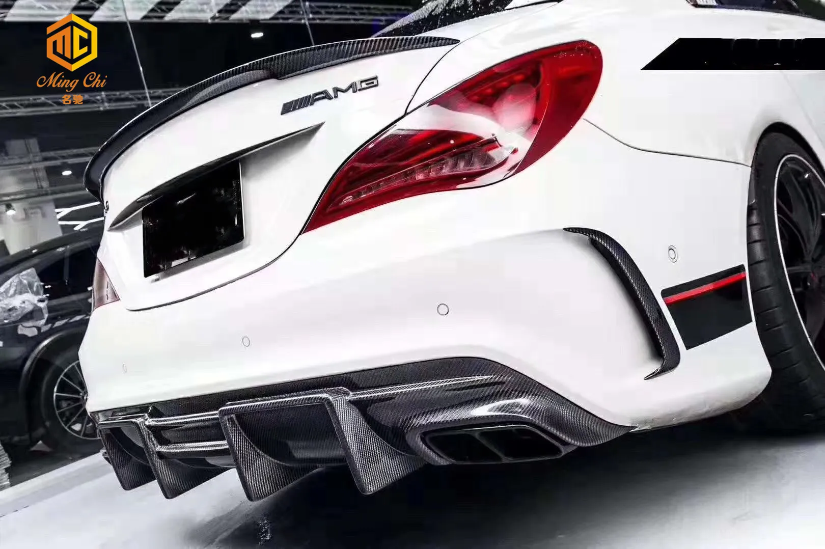 Carbon Fiber Rear Bumper Diffuser For Mercedes Benz Cla Class W117 ...