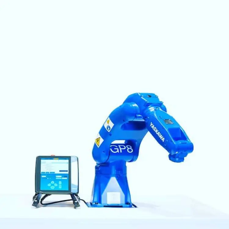 Industrial Robotic Arm Motoman Gp8 With Cngbs Robot Guide Rail And ...