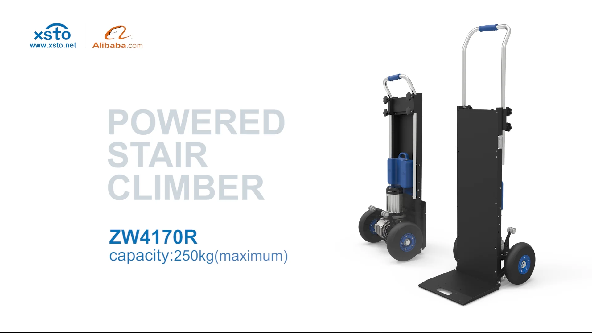 China Heavy Duty Electric Climb Hand Truck Carbon Steel Capacity 250kg ...