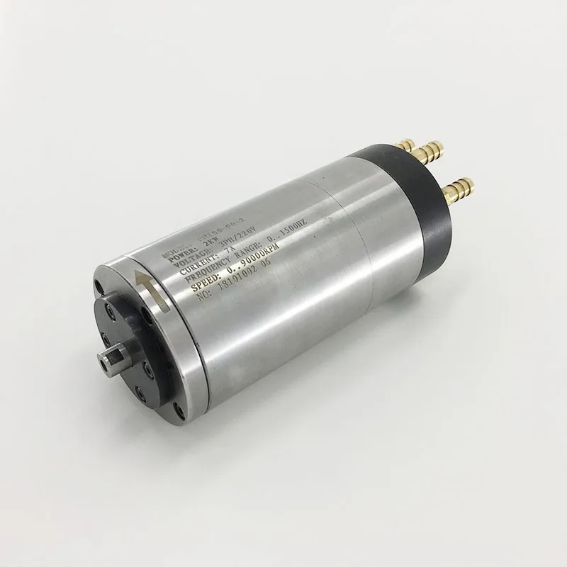 High Speed Grinding Spindle Motor 42000rpm Water Cooled