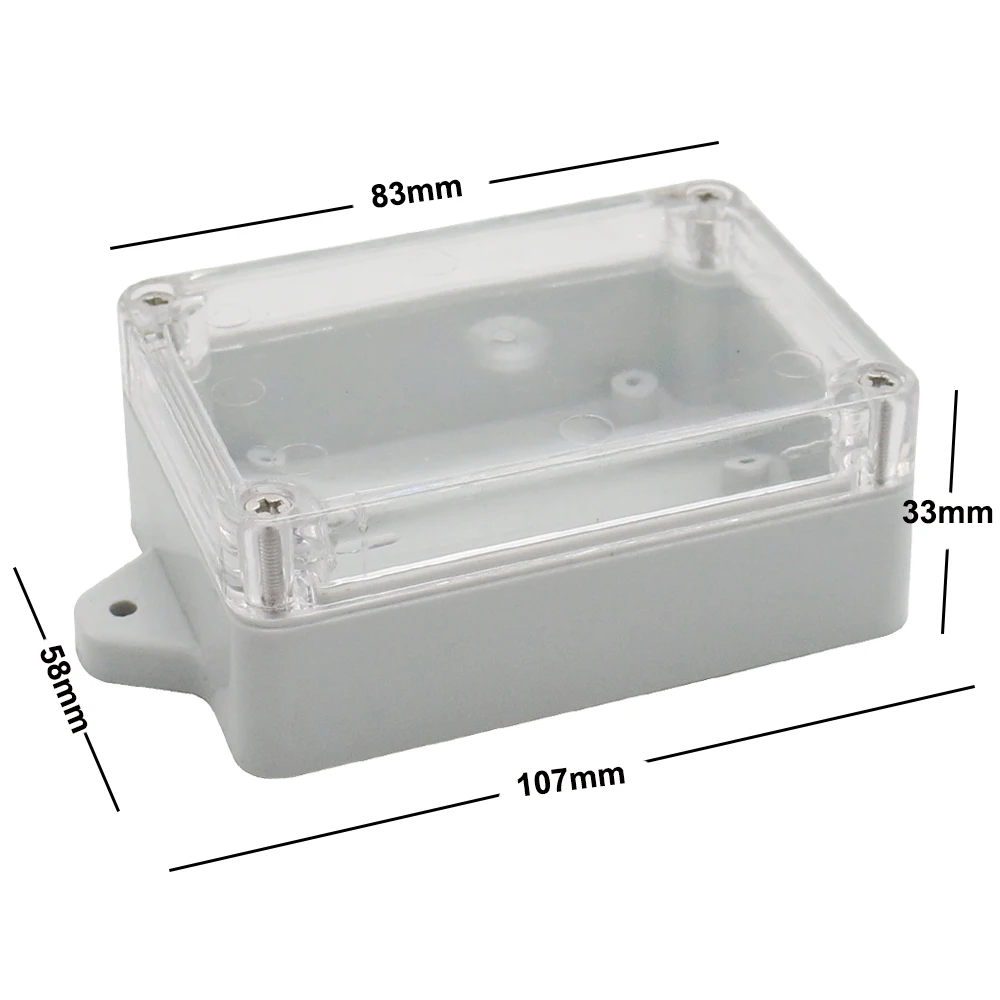 Clear Cover! 83x58x33MM ABS+PC IP65 Cost-effective Plastic Waterproof ...