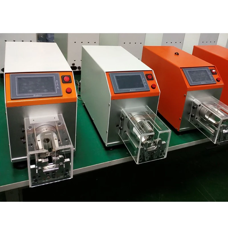 9 Layers Semi-automatic Coaxial Cable Stripping Machine Spiral Wire ...