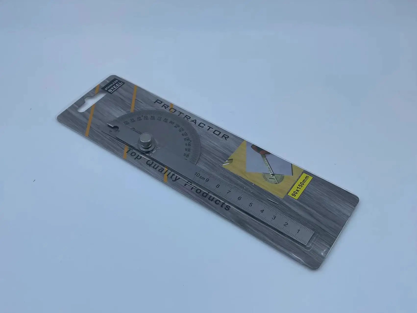 New Protractor Angle Ruler Stainless Steel Angle Gauge Angle Ruler 180 ...