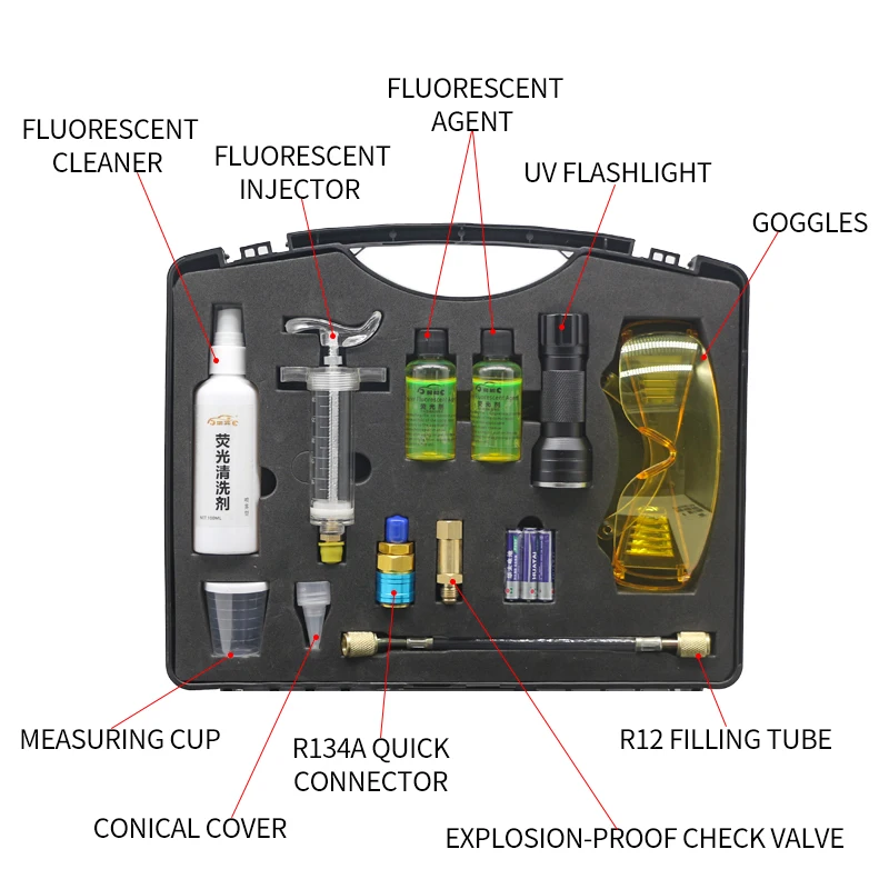 Ultraviolet Air Conditioning System Leak Detector Tool