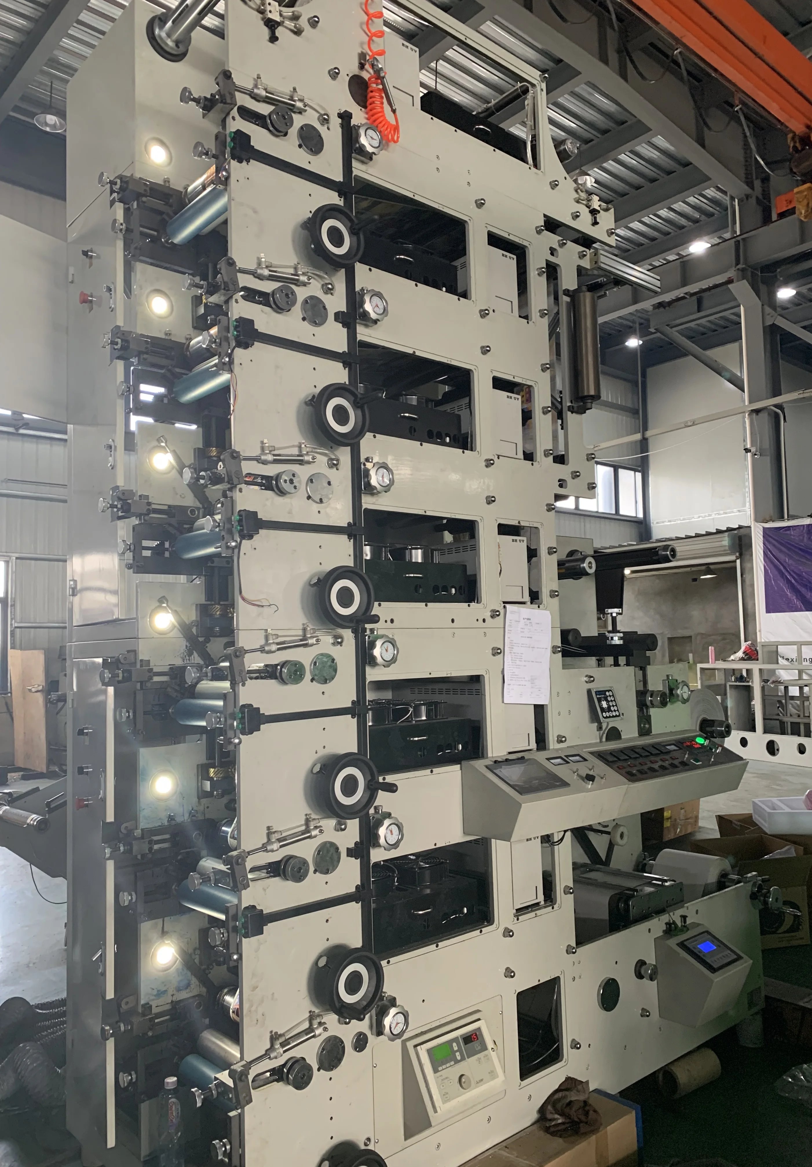 Gp-320-1c 1-color Flexographic Printing Machine For Label Self-adhesive ...