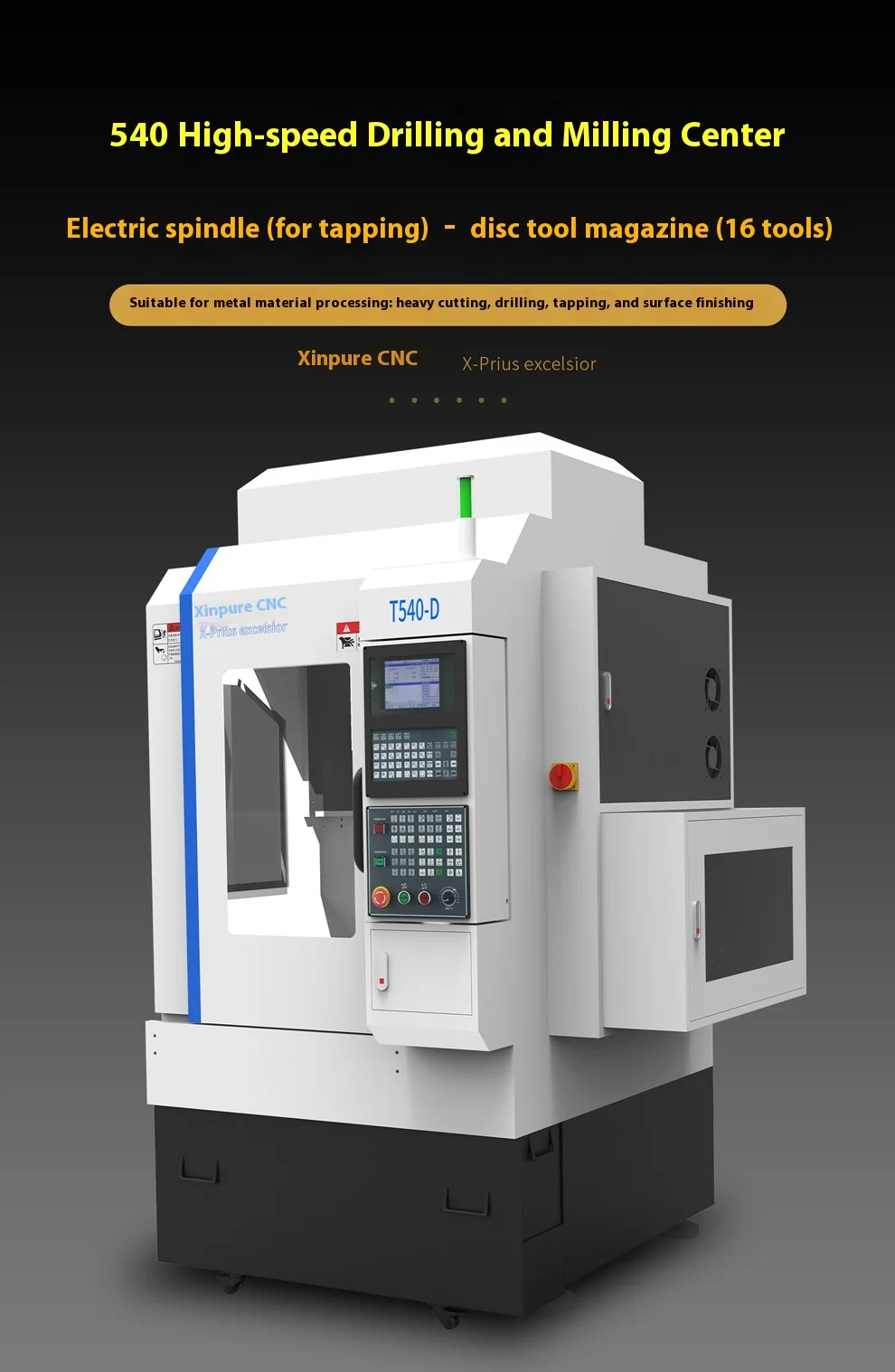 540 GSK Control System Vertical CNC for Precision Drilling