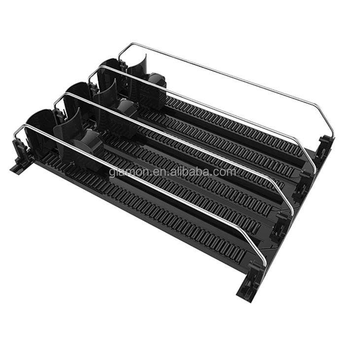 Clear Spring Loaded Plastic Shelf Drink Bottles Pusher Supermarket ...