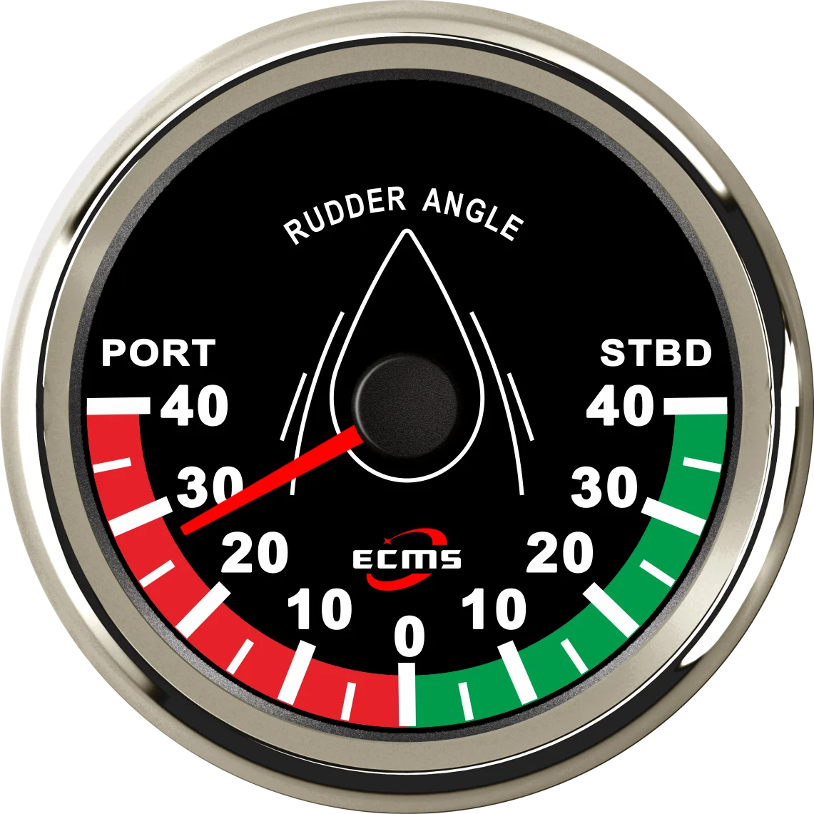 85mm Roerstand Meter Rudder Angle Meter Boat Gauge Marine Rudder Indicator