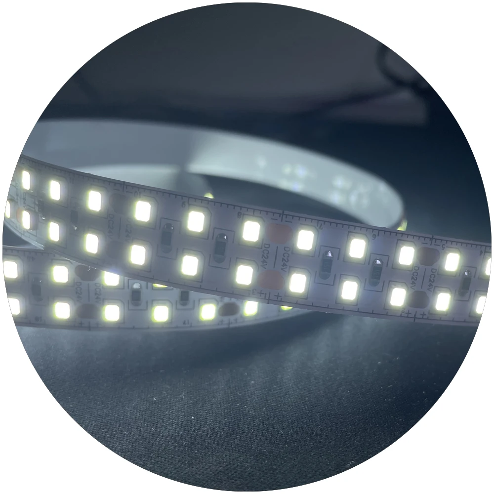 15mm Pcb Dc12v Dc24v Cuttable High Brightness 80 Ra Smd2835 240leds/m ...