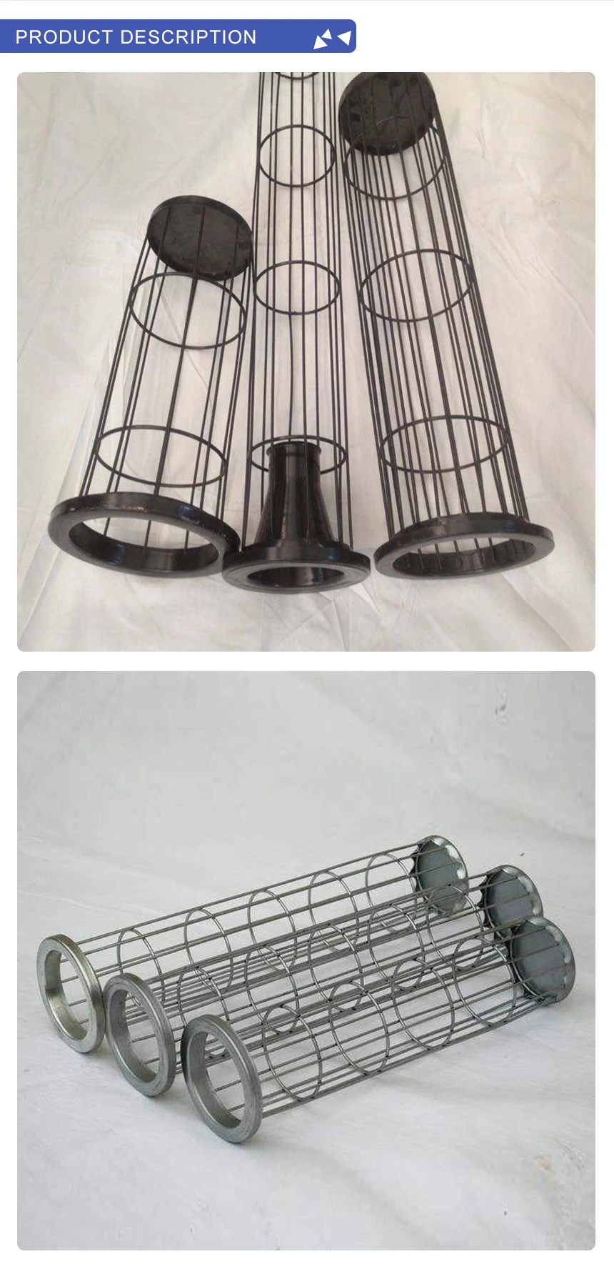 Customizable Steel Filter Bag Cage for Dust Collectors